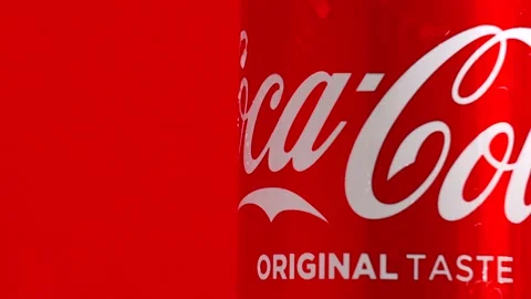 Coca - Cola drink rotating background | Stock Video | Pond5