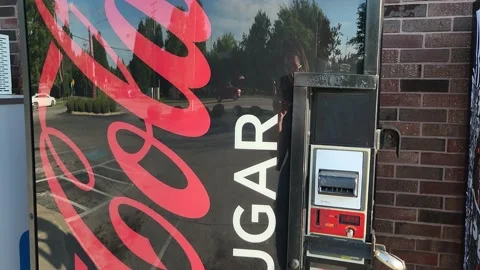 Coca Cola Sugar Vending Machine | Stock Video | Pond5