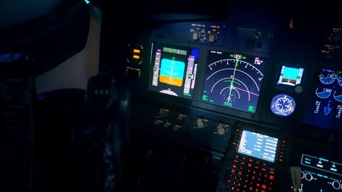 Cockpit, 4K Cockpit Radar, View Of Airli... | Stock Video | Pond5