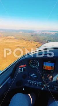 Cockpit and the window, from pilots' point of view Stock Image #104477106