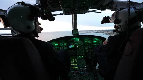 Cockpit of Firefighting Helicopter looki... | Stock Video | Pond5