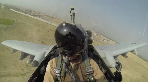 Cockpit footage of low level flight of A... | Stock Video | Pond5