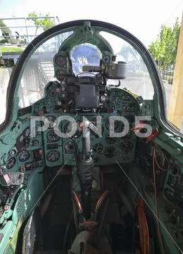 Cockpit of the Mig-21 fighter jet The cockpit of the Mig-21 fighter jet ...