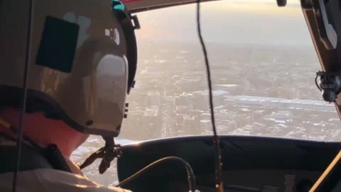 From the cockpit a U.S. Customs and Bord... | Stock Video | Pond5