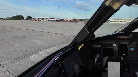 A Cockpit View: Hand of a Pilot Doing Ha... | Stock Video | Pond5