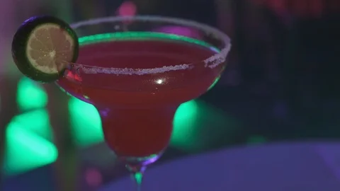 cocktail at bar in a night club with viv... | Stock Video | Pond5