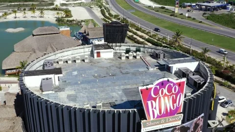Coco Bongo nightclub building. It is a v... | Stock Video | Pond5