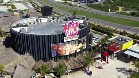 Coco Bongo nightclub building. It is a v... | Stock Video | Pond5