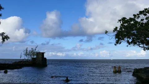 Coconut Island Diving Tower Hilo Bay Haw... | Stock Video | Pond5
