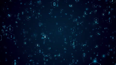 Code Hexagonal Shapes Technology Backgro... | Stock Video | Pond5
