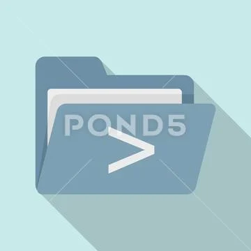 Coding folder icon flat . Computer code file: Graphic #237197461