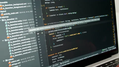 Coding On Laptop Stock Footage ~ Royalty Free Stock Videos | Pond5