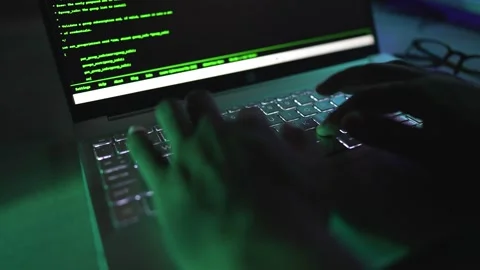 Coding speed typing on laptop keyboard | Stock Video | Pond5