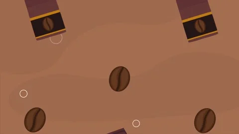 coffee bag product packing animation | Stock Video | Pond5