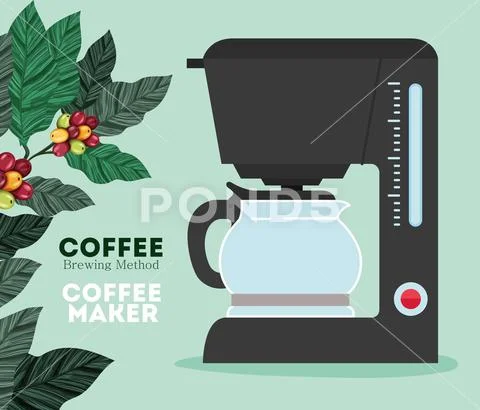 Coffee maker poster: Vector Graphic Illustration #169255977