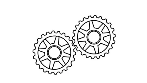 Cog Wheel Icon Animation Vector Illustra... | Stock Video | Pond5
