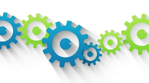 cog wheels abstract loop animation | Stock Video | Pond5