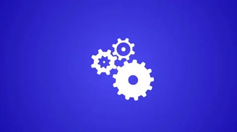 Cogs working loading screen style motion... | Stock Video | Pond5