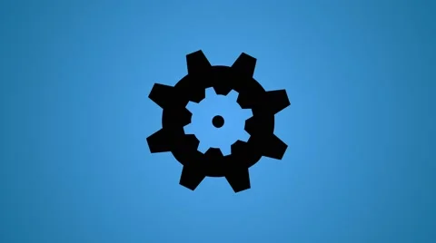 Cogs working loading screen style motion... | Stock Video | Pond5