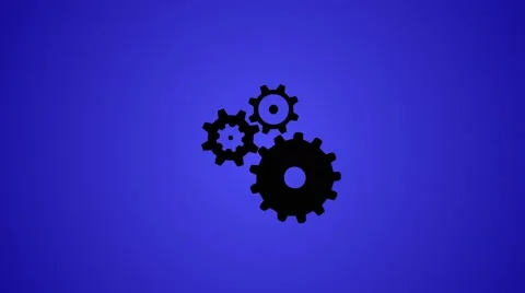 Cogs working loading screen style motion... | Stock Video | Pond5