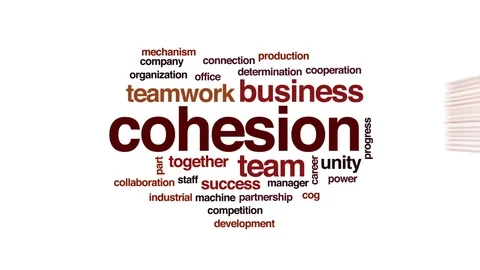 Cohesion animated word cloud, text desig... | Stock Video | Pond5
