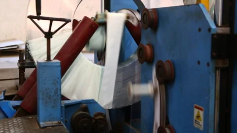 Coil wrap in a automated wrapping machin... | Stock Video | Pond5