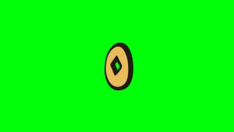 coin animation on green screen | Stock Video | Pond5