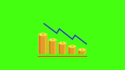 Coin Graph Animation Animated Coin Graph... | Stock Video | Pond5