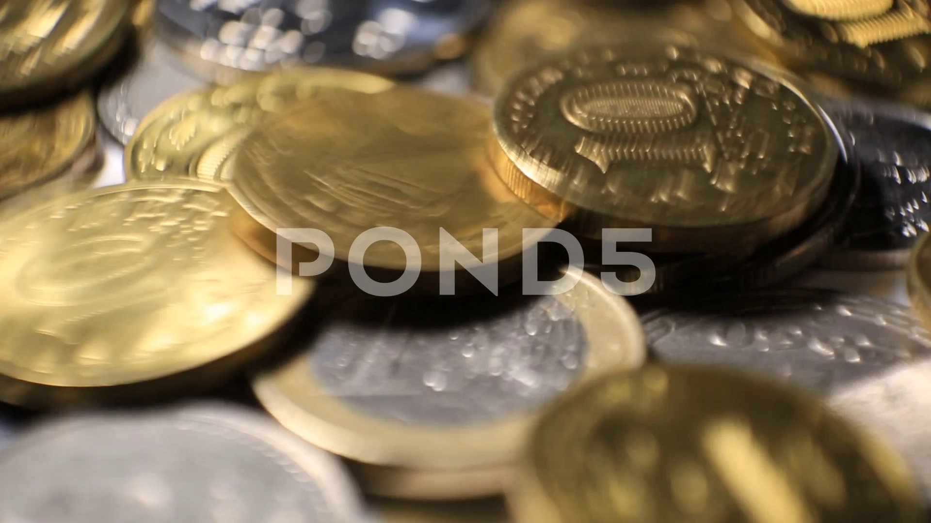 Falling Indian Coins