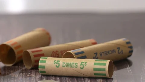 Coin Roll Tubes Stock Videos – Royalty-Free HD & 4K Videos