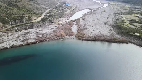 Colbun Dam built to create an reservoir ... | Stock Video | Pond5