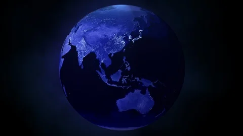 Cold Dark Planet Earth Slowly Comes aliv... | Stock Video | Pond5