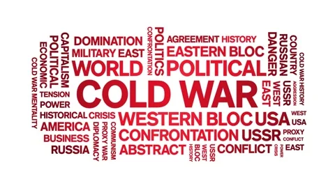 Cold War animated word cloud,animation t... | Stock Video | Pond5