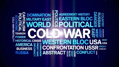 Cold War animated word cloud,animation t... | Stock Video | Pond5