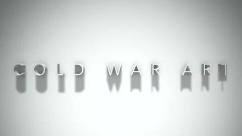 cold war art 3D title animation white te... | Stock Video | Pond5