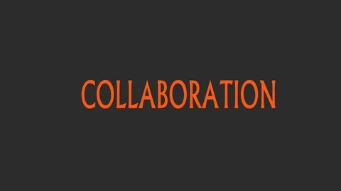 Collaboration concept in word cloud isol... | Stock Video | Pond5