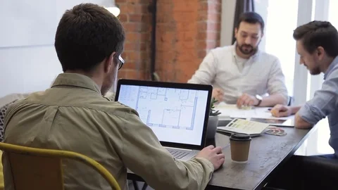 Collaborative work images design drawing... | Stock Video | Pond5