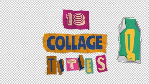 Collage and Paper Titles ~ After Effects Template #242144580