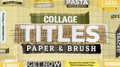 Collage Paper Brush Titles ~ After Effects #301323956