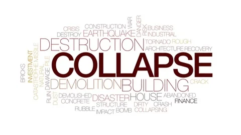 Collapse animated word cloud, text desig... | Stock Video | Pond5