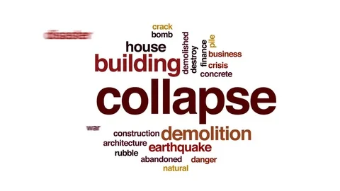 Collapse animated word cloud, text desig... | Stock Video | Pond5