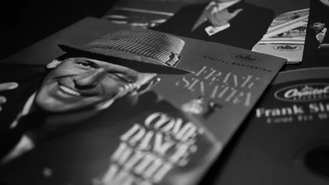 Collection of covers and cd of US singer... | Stock Video | Pond5