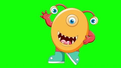 Green Screen Monsters Stock Footage ~ Royalty Free Stock Videos | Pond5
