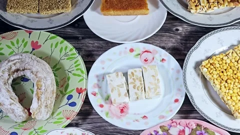 collection of Eastern candy of the proph... | Stock Video | Pond5