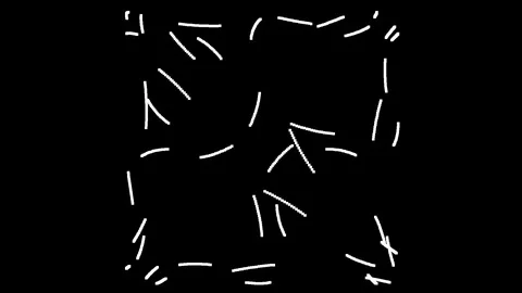 Collection of Short Threads Floating in ... | Stock Video | Pond5