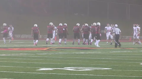 College football game at night at stadiu... | Stock Video | Pond5