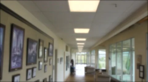 College students walking down the hall | Stock Video | Pond5