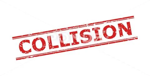 COLLISION Watermark with Unclean Texture and Double Parallel Lines ...
