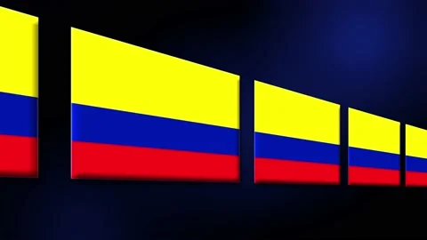 Colombia Flag Animated Background 3d Ani... | Stock Video | Pond5