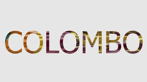 Colombo Name on Transparent Background. ... | Stock Video | Pond5